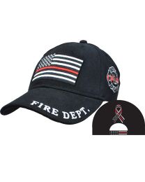 FIRE DEPARTMENT THIN RED LINE FLAG HAT – H&B Army Navy Store